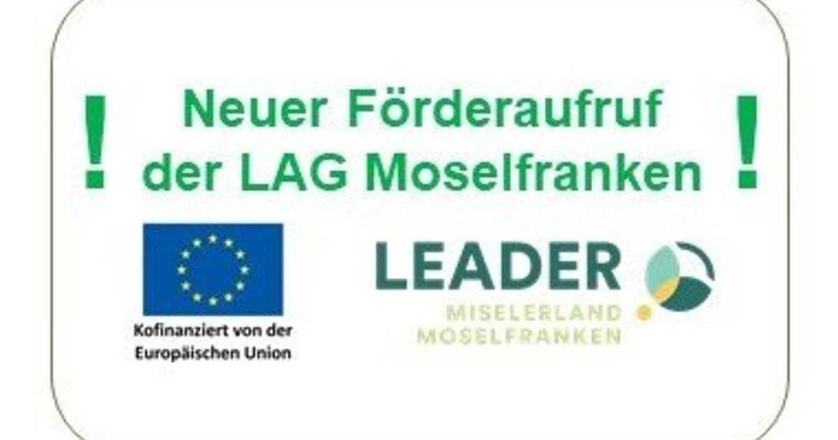 Förderaufruf LEADER-Kleinstprojekte | https://trier-land.de