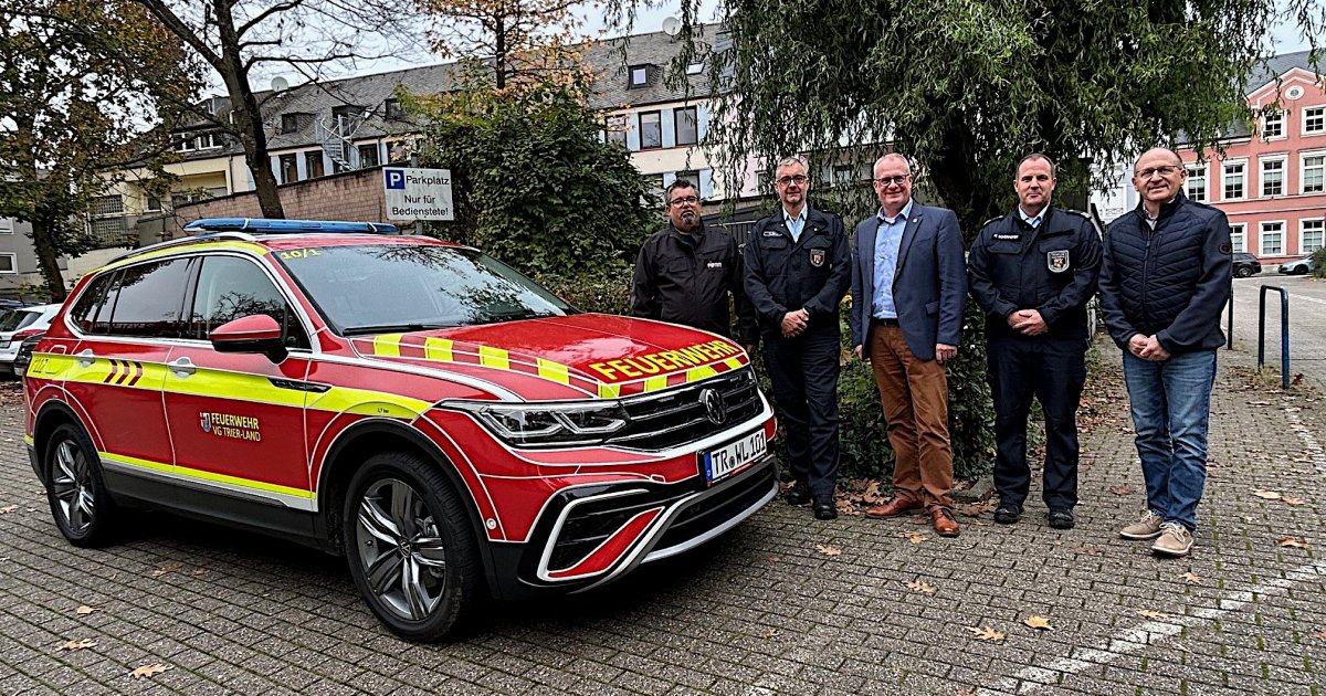 Wehrleitung Trier-Land mit neuem Kommandowagen | https://trier-land.de